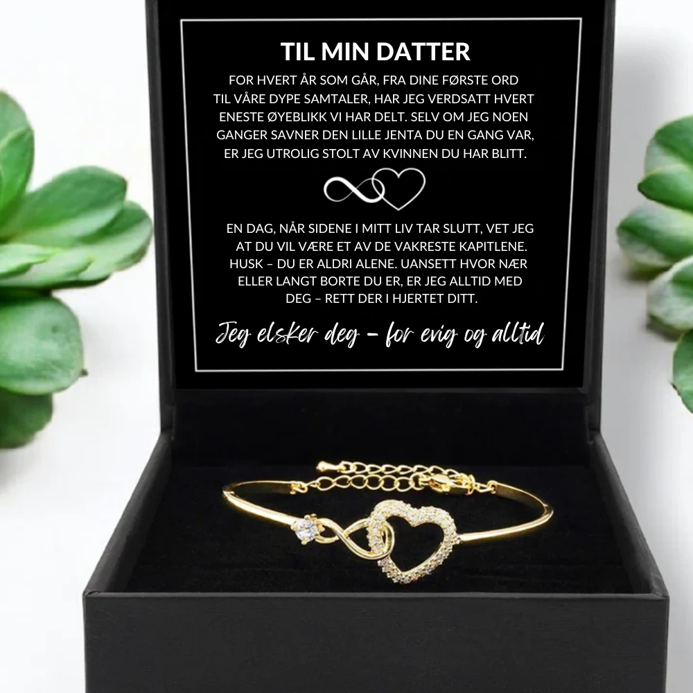 Til Min Datter - Evig Kjærlighetsarmbånd – CustomLove.no